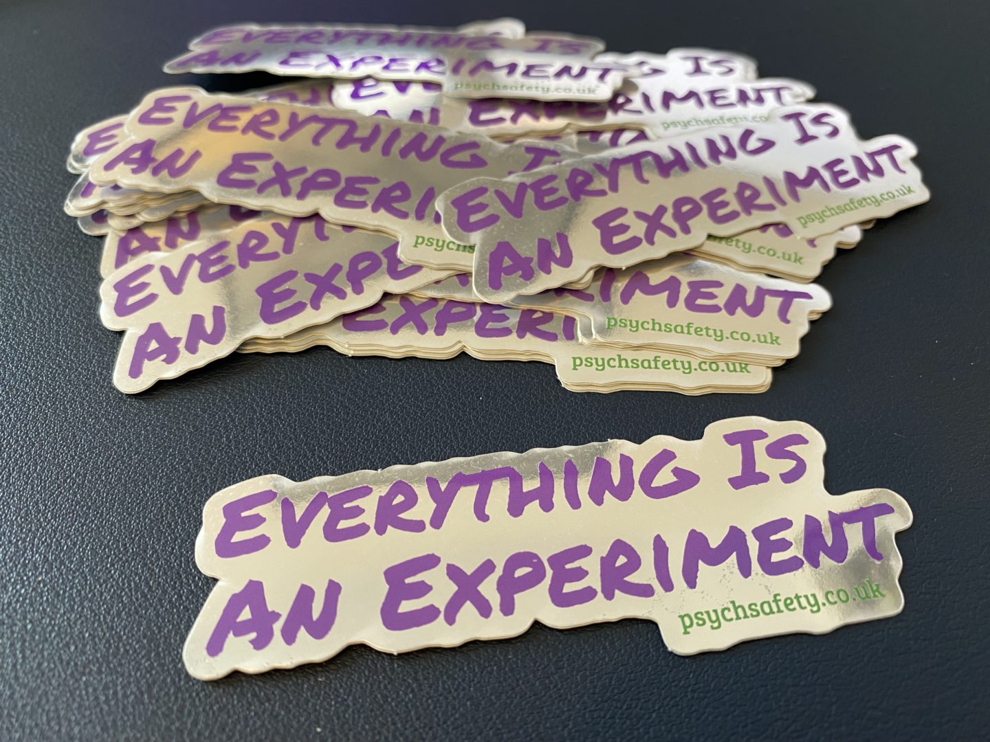 Psychological Safety "Everything Is An Experiment" Stickers - Psych Safety