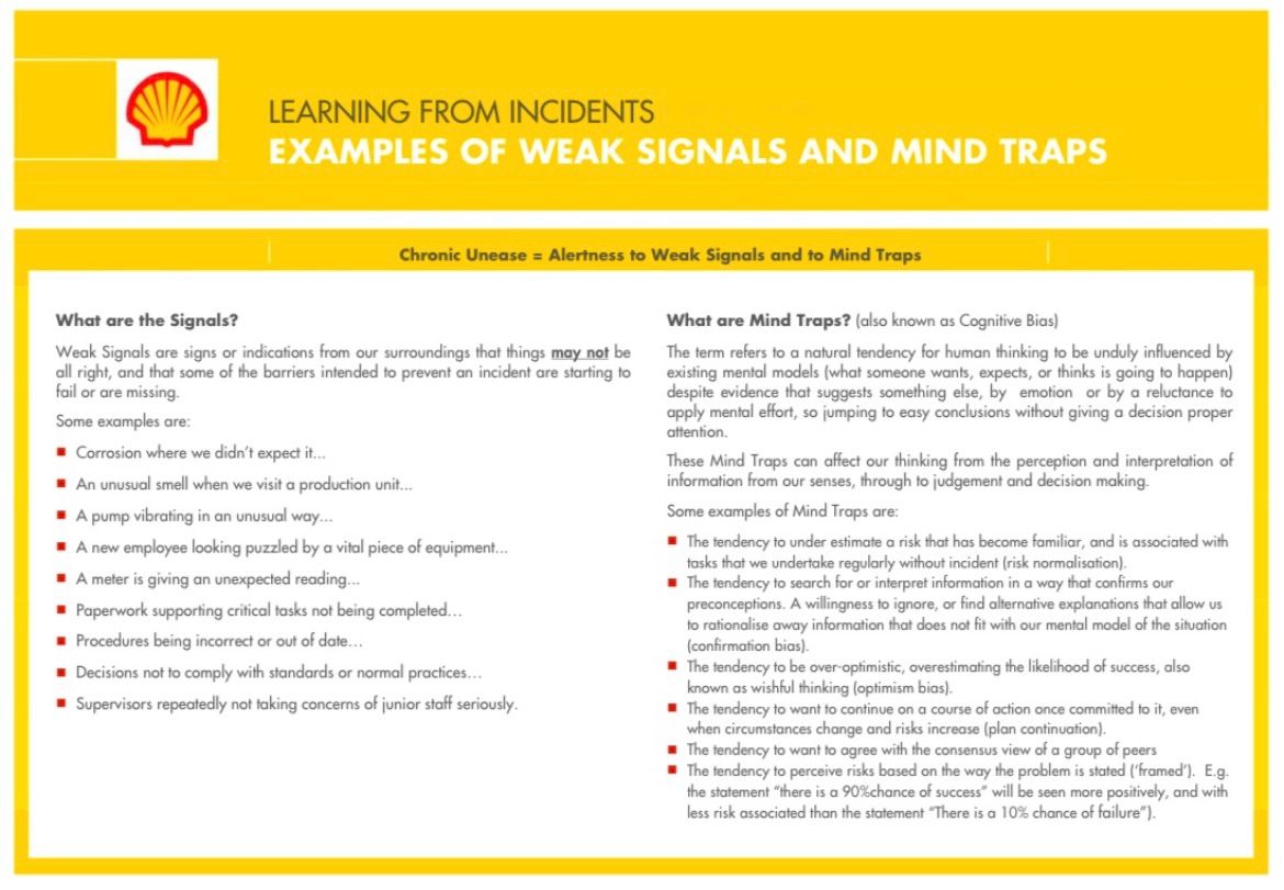 Amplifying Weak Signals - Psych Safety
