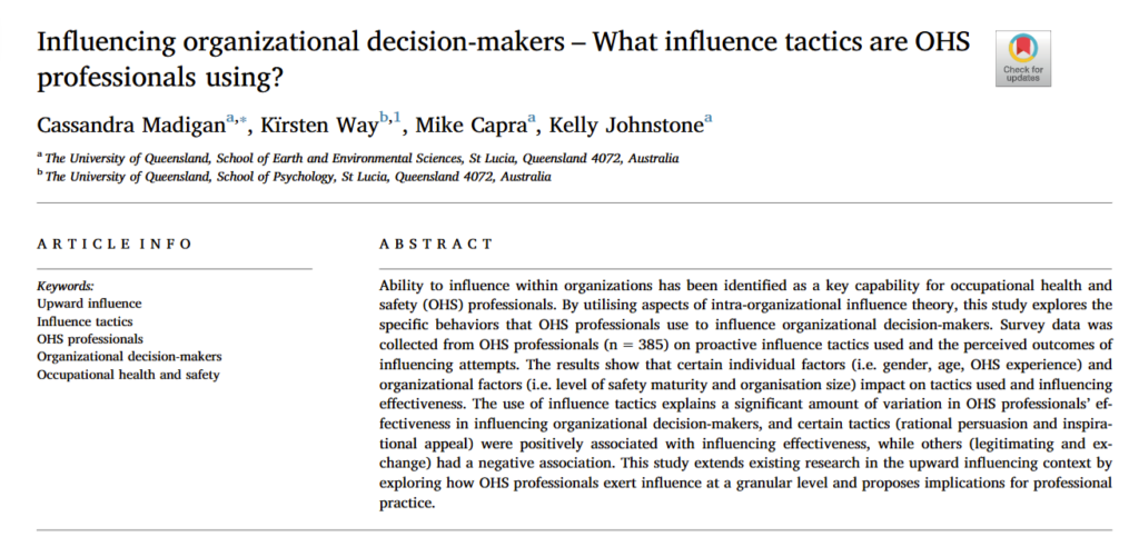 Paper Collection on Power, Safety, Authority Gradients, and more ...