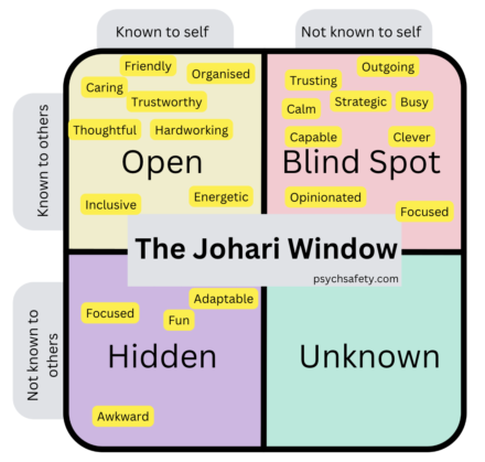 The Johari Window - Psych Safety